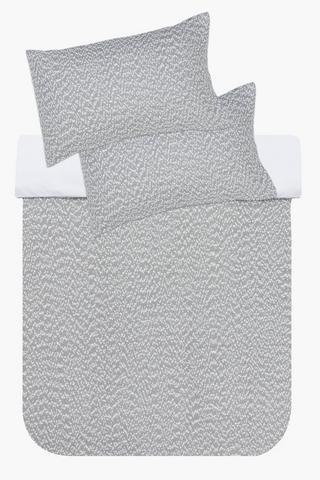 Boucle Woven Jacquard Textured Duvet Cover Set