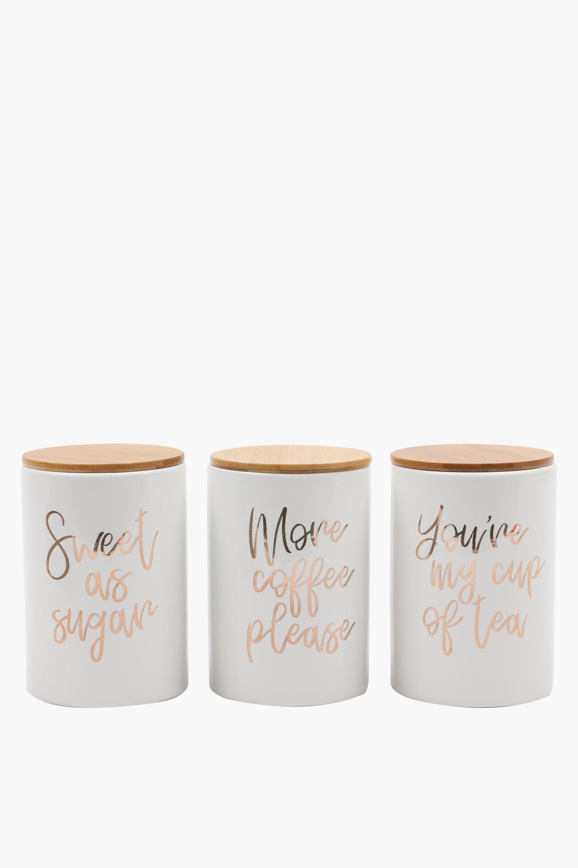 Set Of 3 Good Vibes Canisters