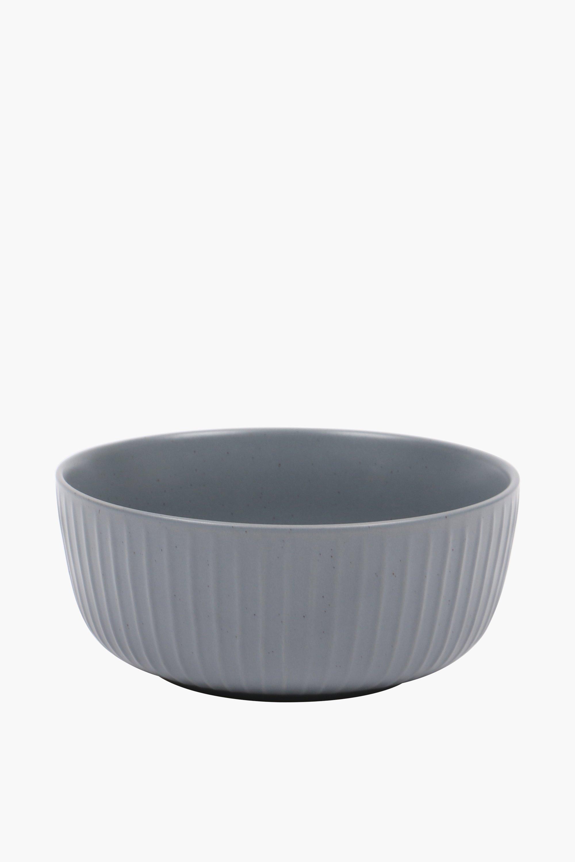 Ribbed Edge Stoneware Bowl