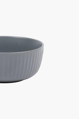 Ribbed Edge Stoneware Bowl