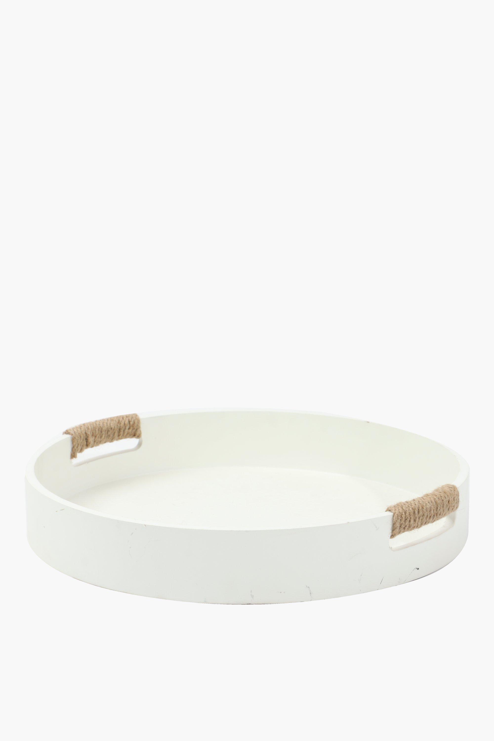 Rope And Wood Serving Tray