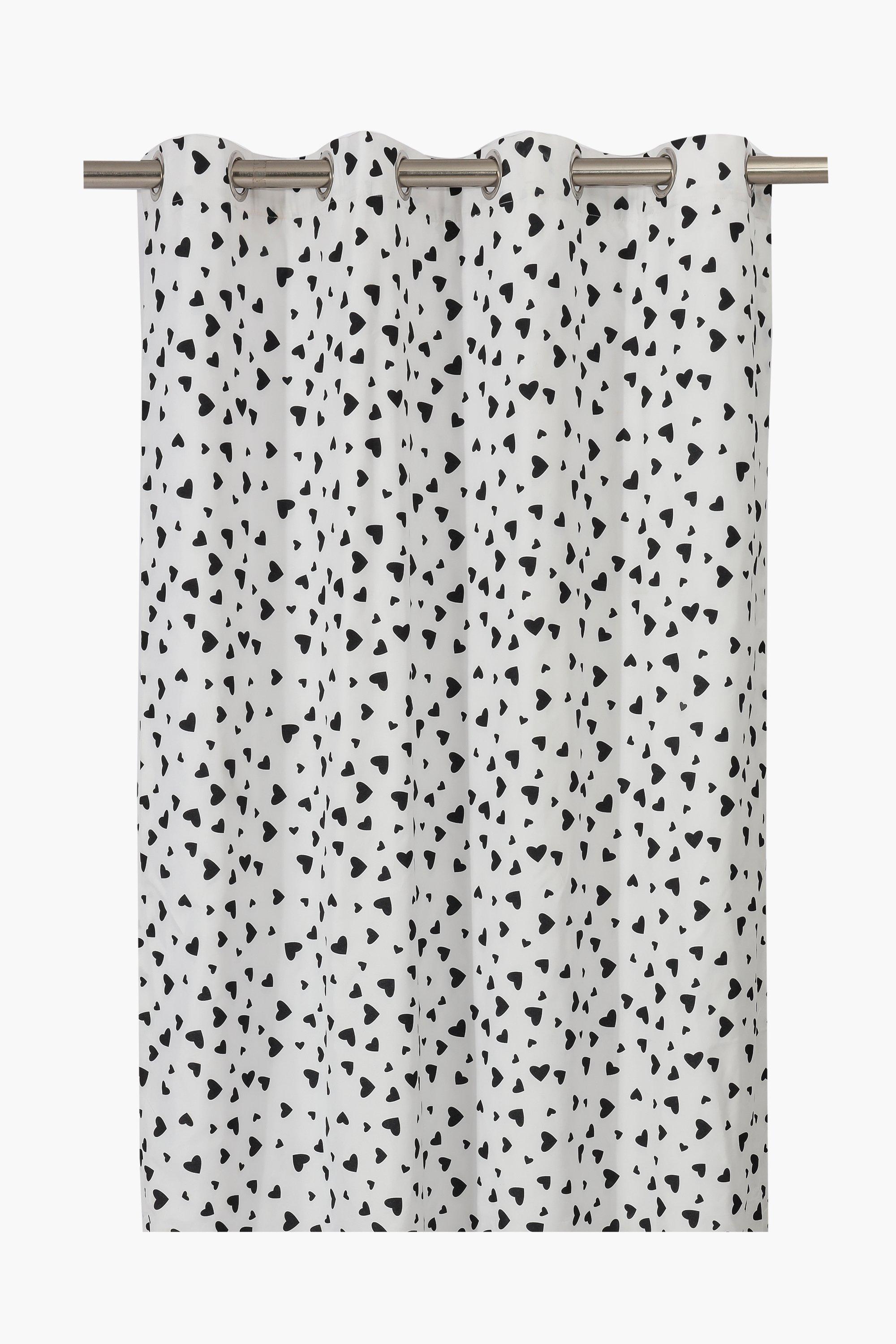 Soft Touch Sienna Heart Curtain, 140x225cm