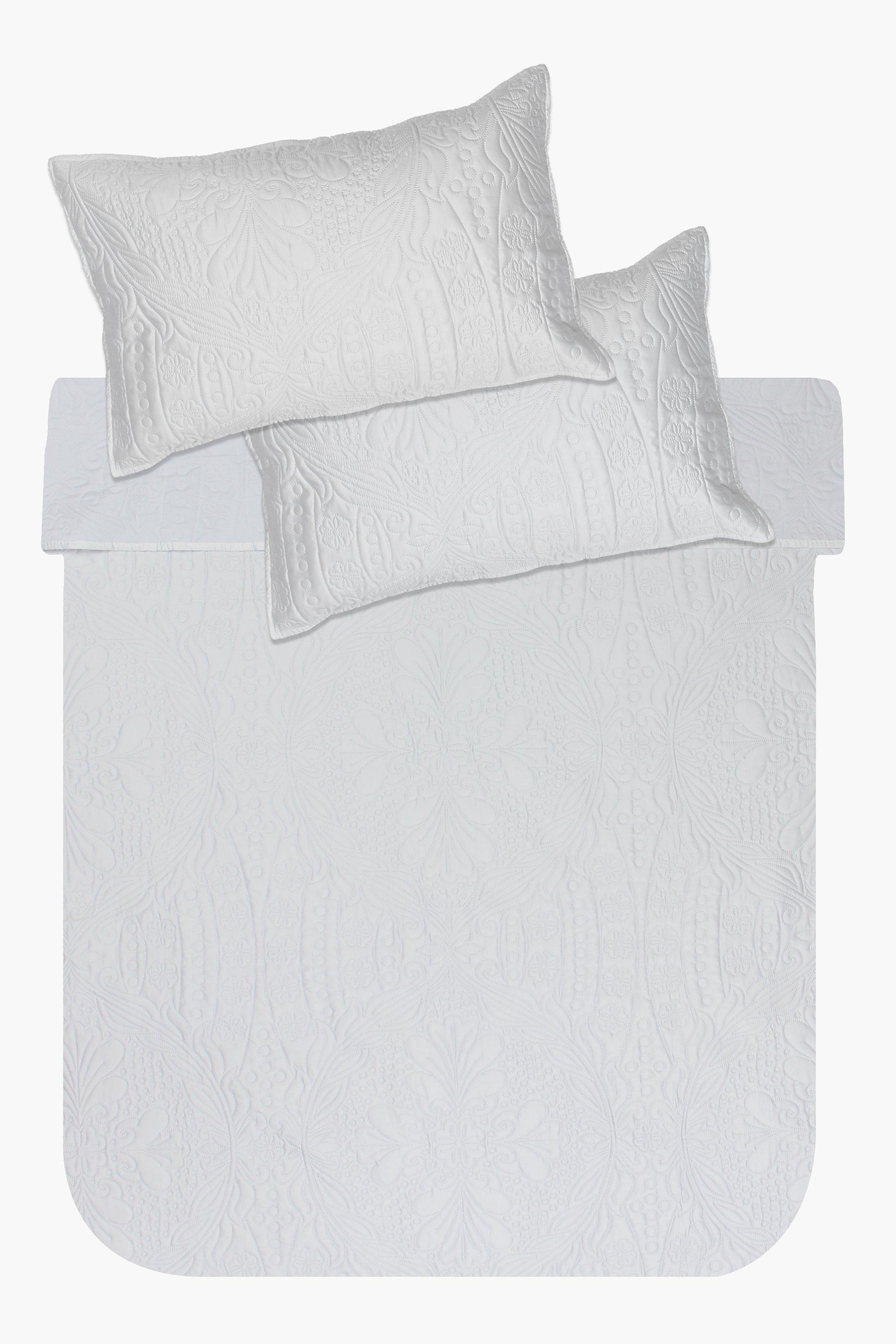 5 Piece Embossed Satin Usonic Quilt Set,200x220cm