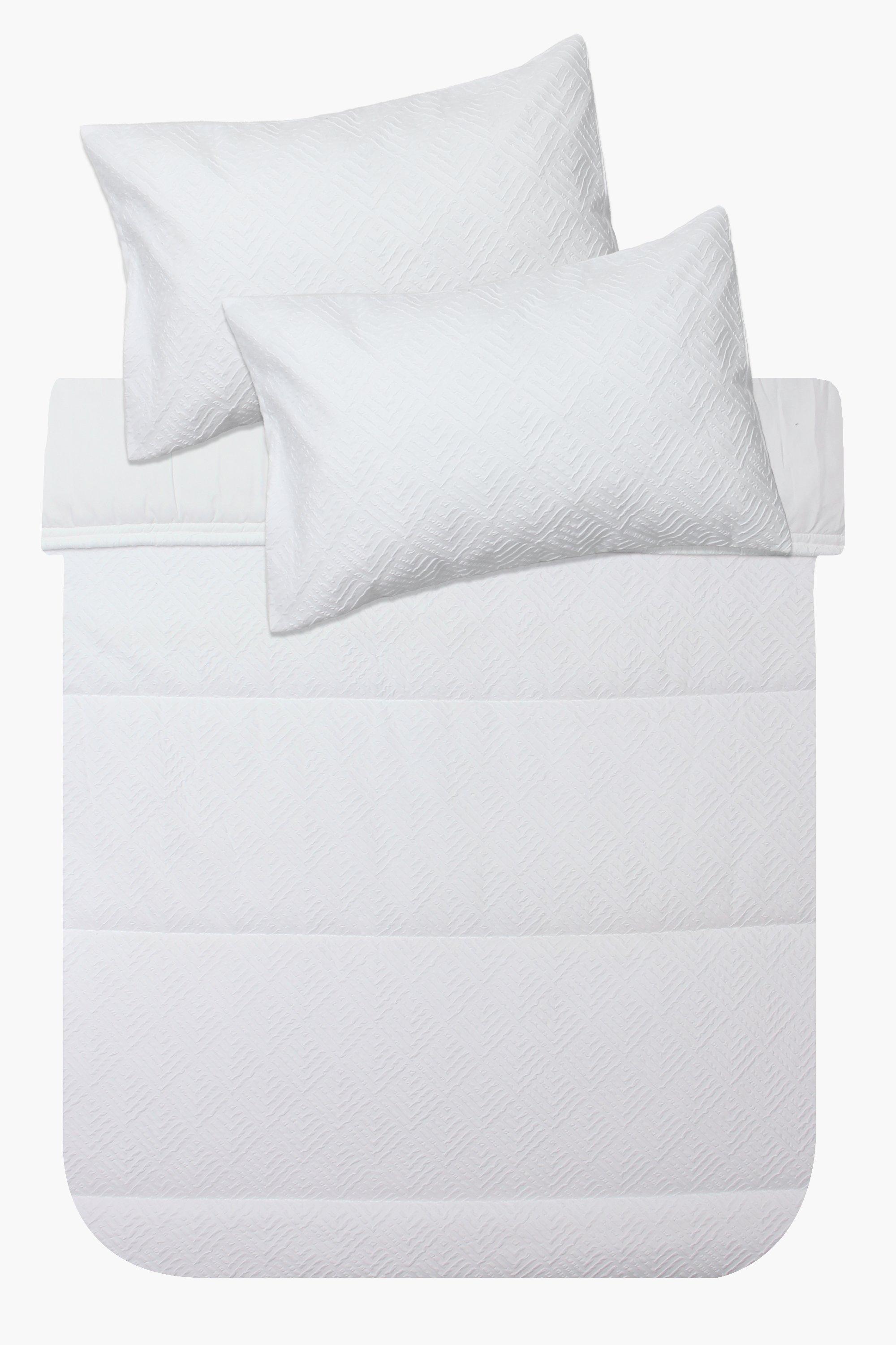 Soft Touch Pressed Geometric Comforter Set