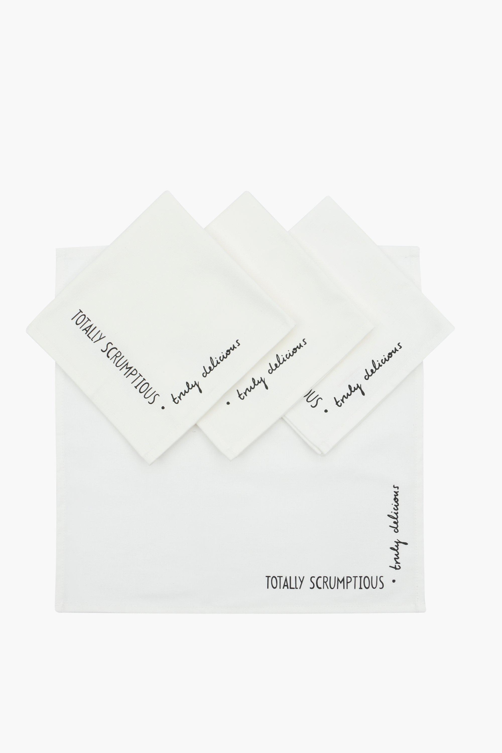 4 Pack Palma Script Napkins