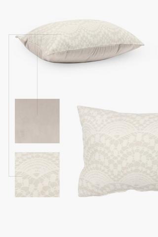 Lena Lace Classic Scatter Cushion, 30x50cm