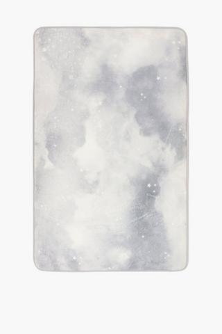 Flannel Printed Star Rug, 70x110cm