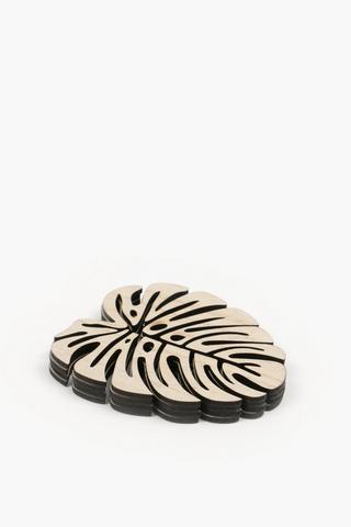 4 Pack Leaf Shaped Coasters