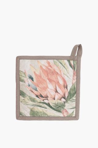 Printed Floral Pot Holder