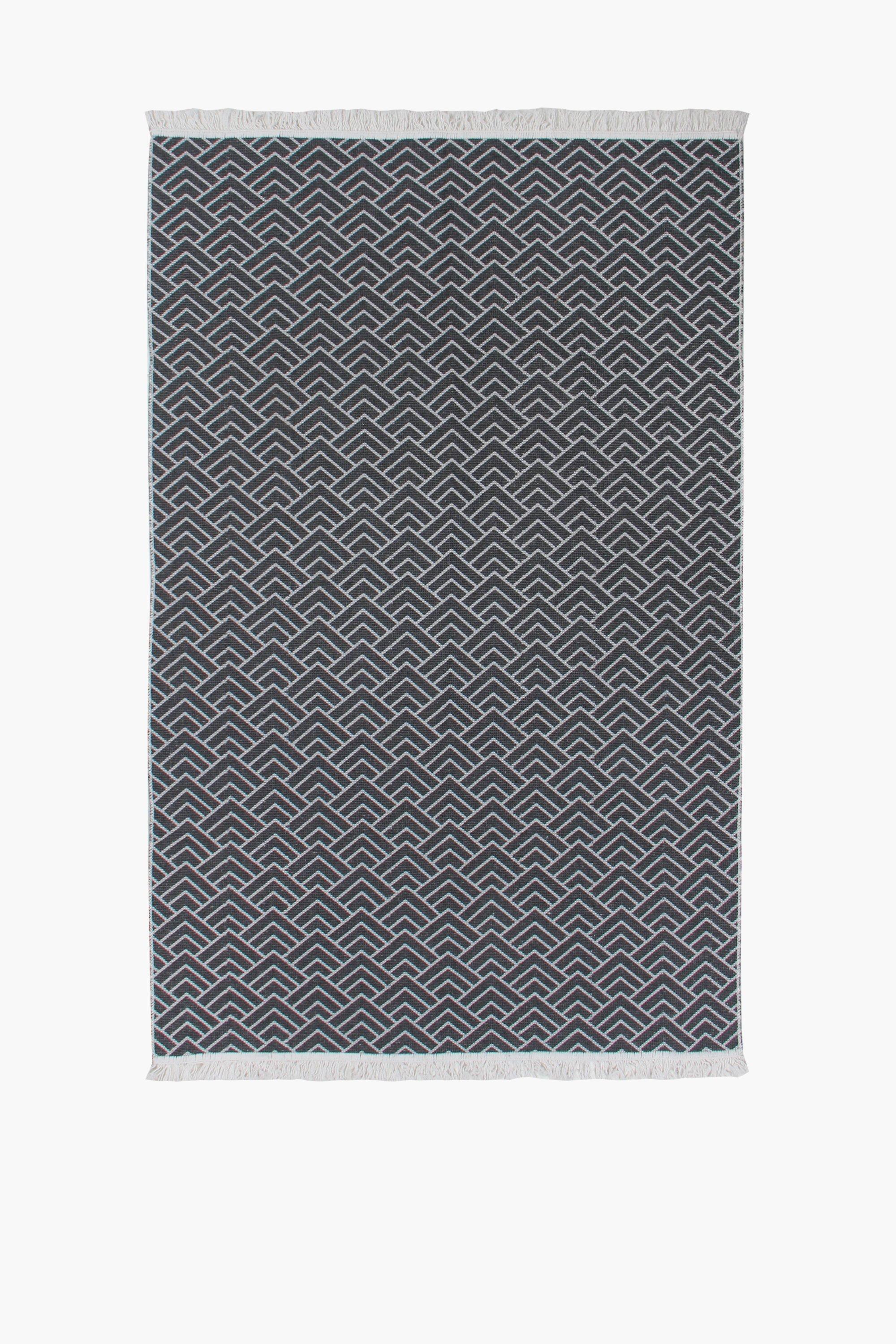 Jacquard Anthracite Rug, 80x140cm