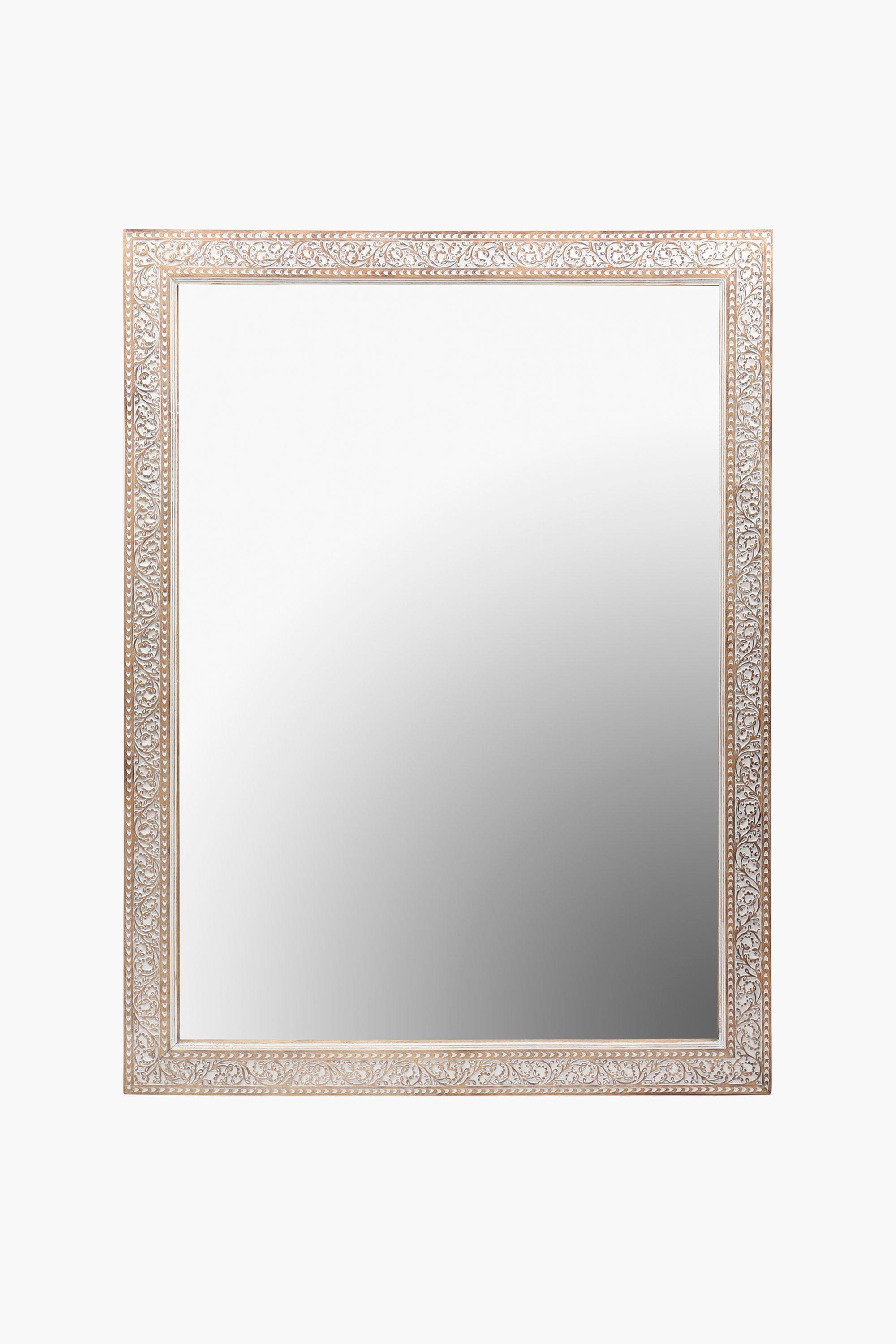 Paisley Mangowood Mirror, 90x120cm