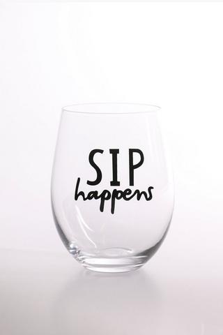 Script Stemless Glass