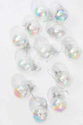 12 Pack Iridescent Baubles
