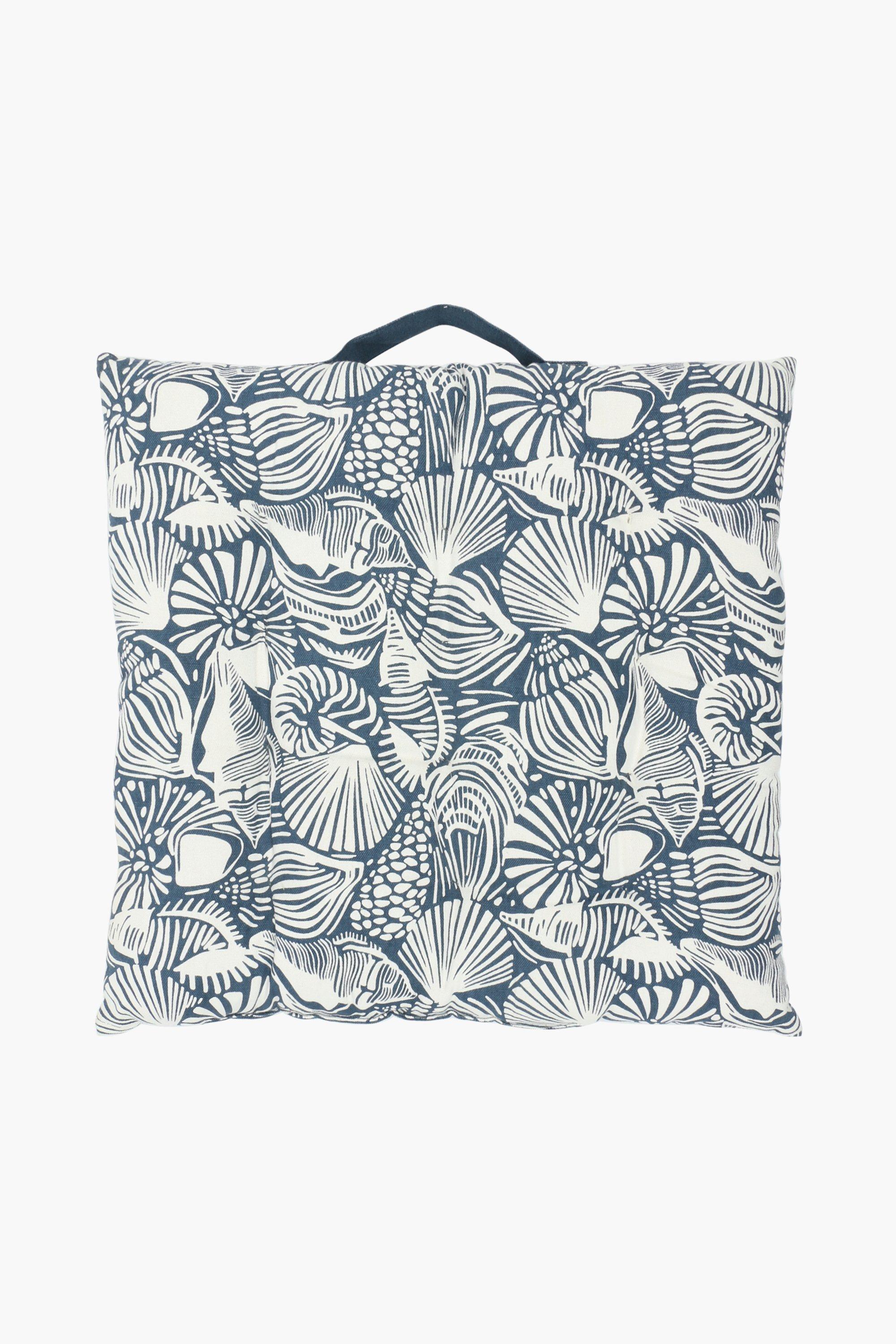 Printed Shells Chair Pad, 40x40cm