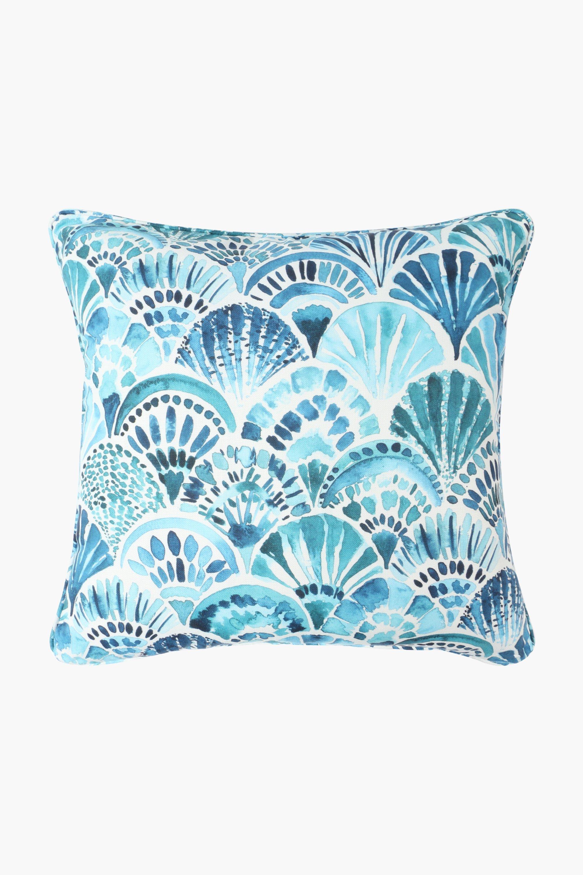 Printed Patio Shells Scatter Cushion, 60x60cm