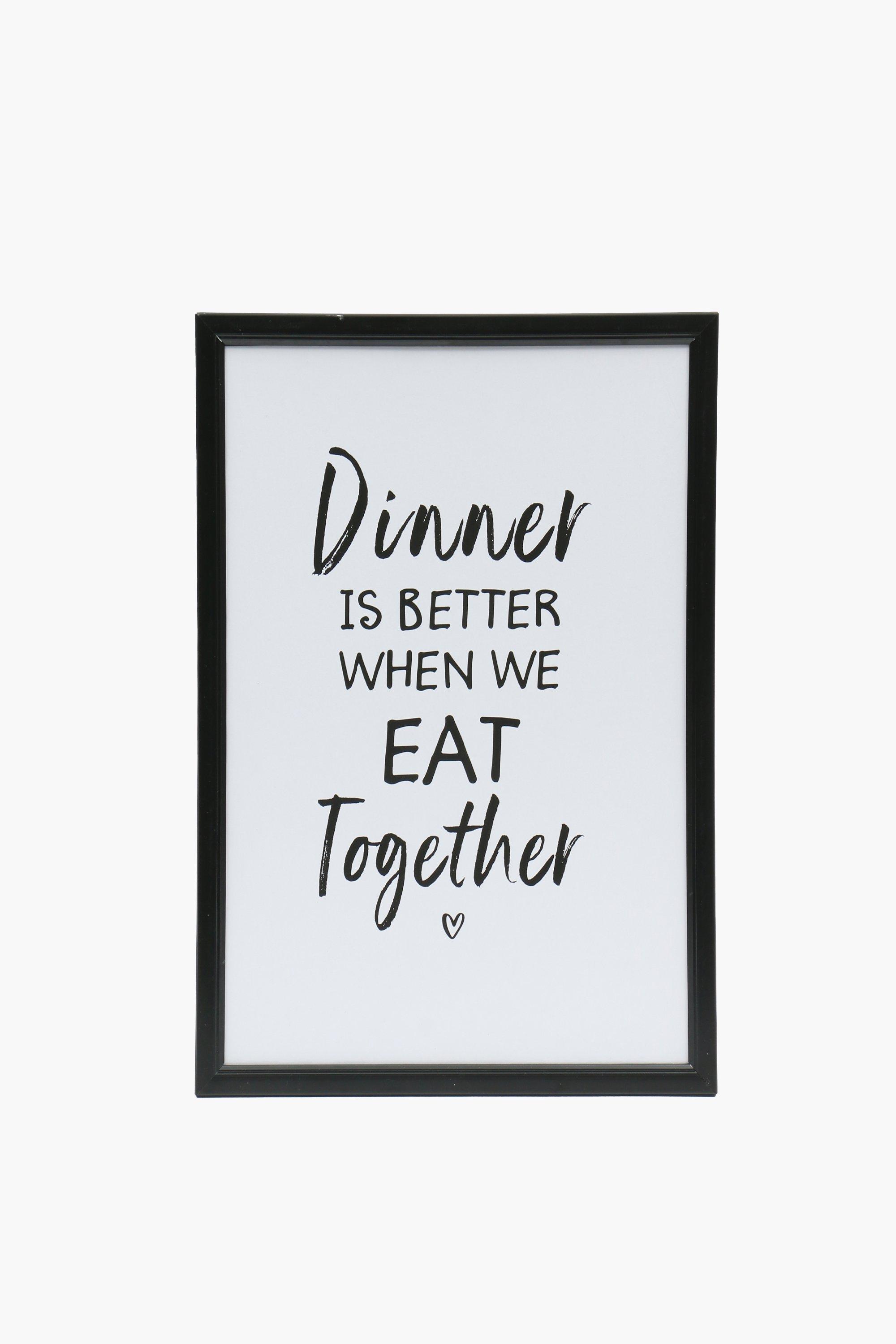 Framed Dinner Script, 30x40cm