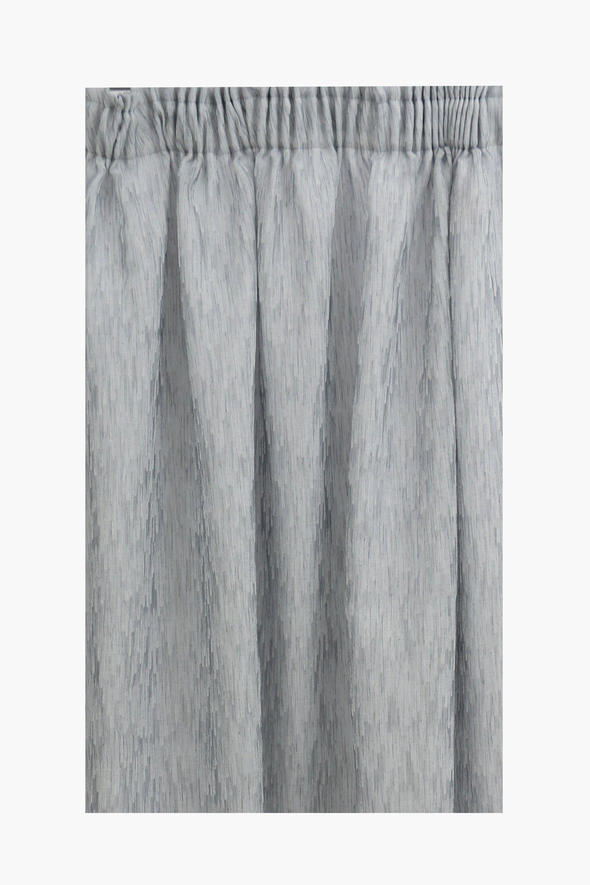 Matrix Textured Taped Curtain, 230x218cm