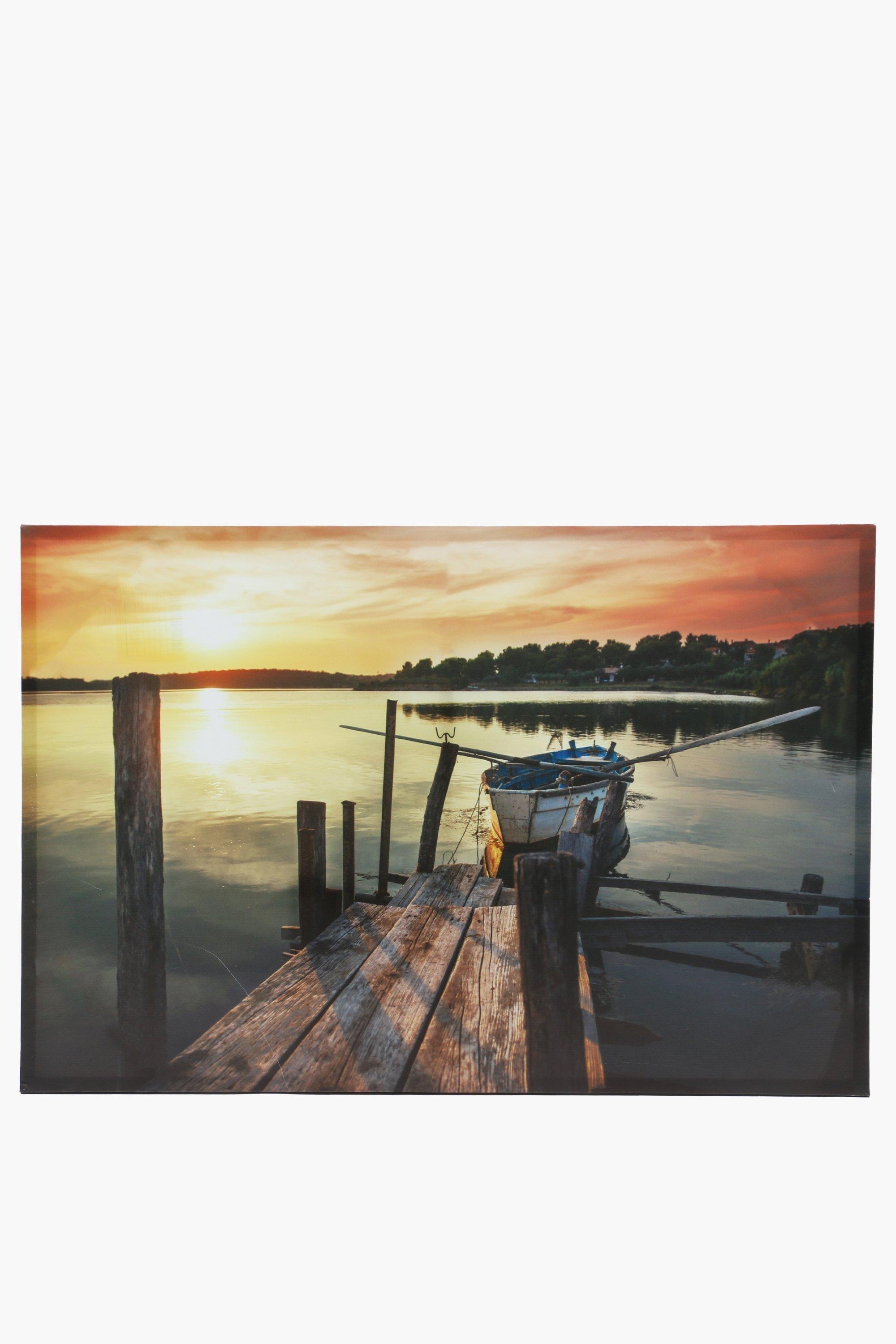 Sunset Lake Canvas, 60x90cm