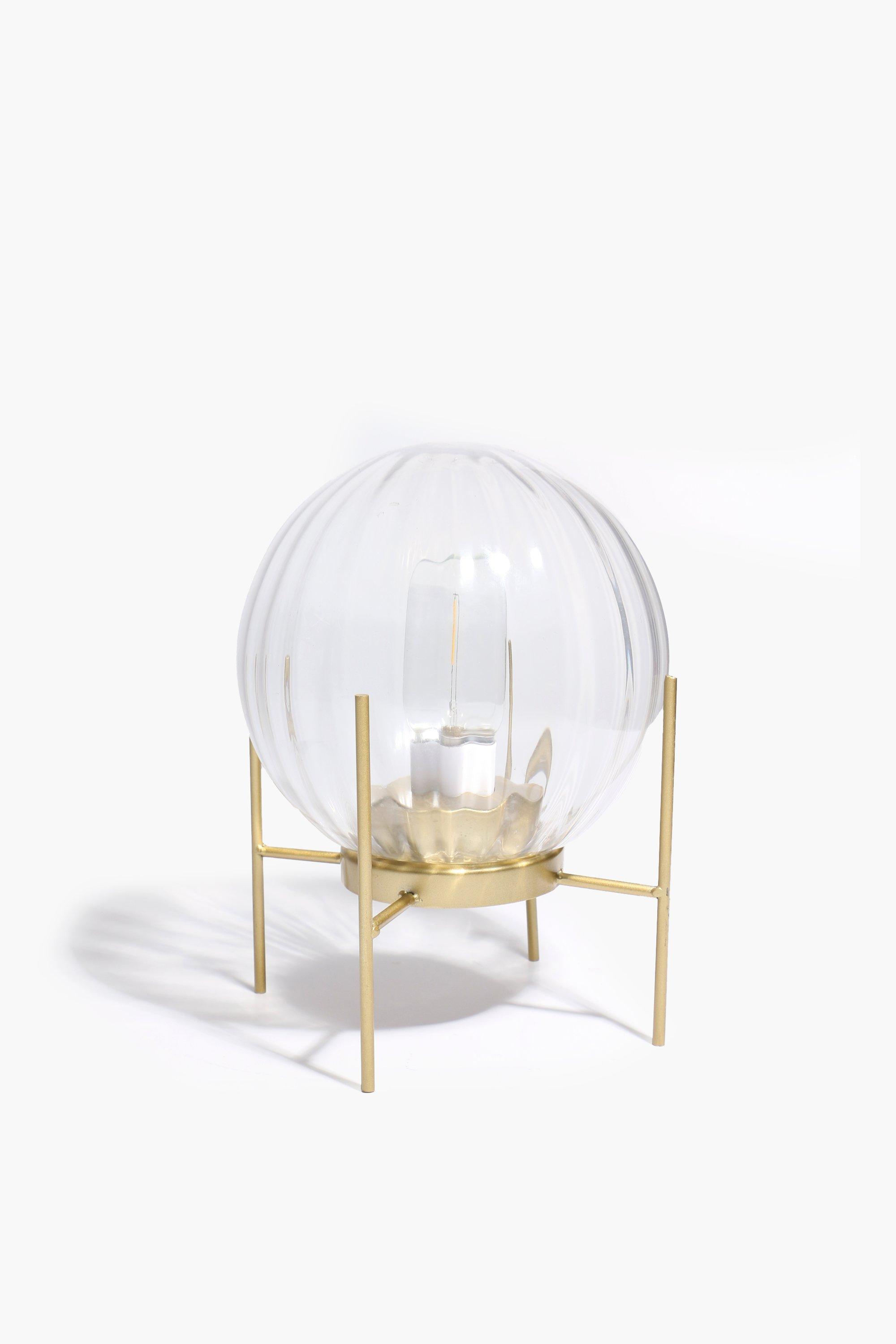 Ribbed Glass Led Lamp