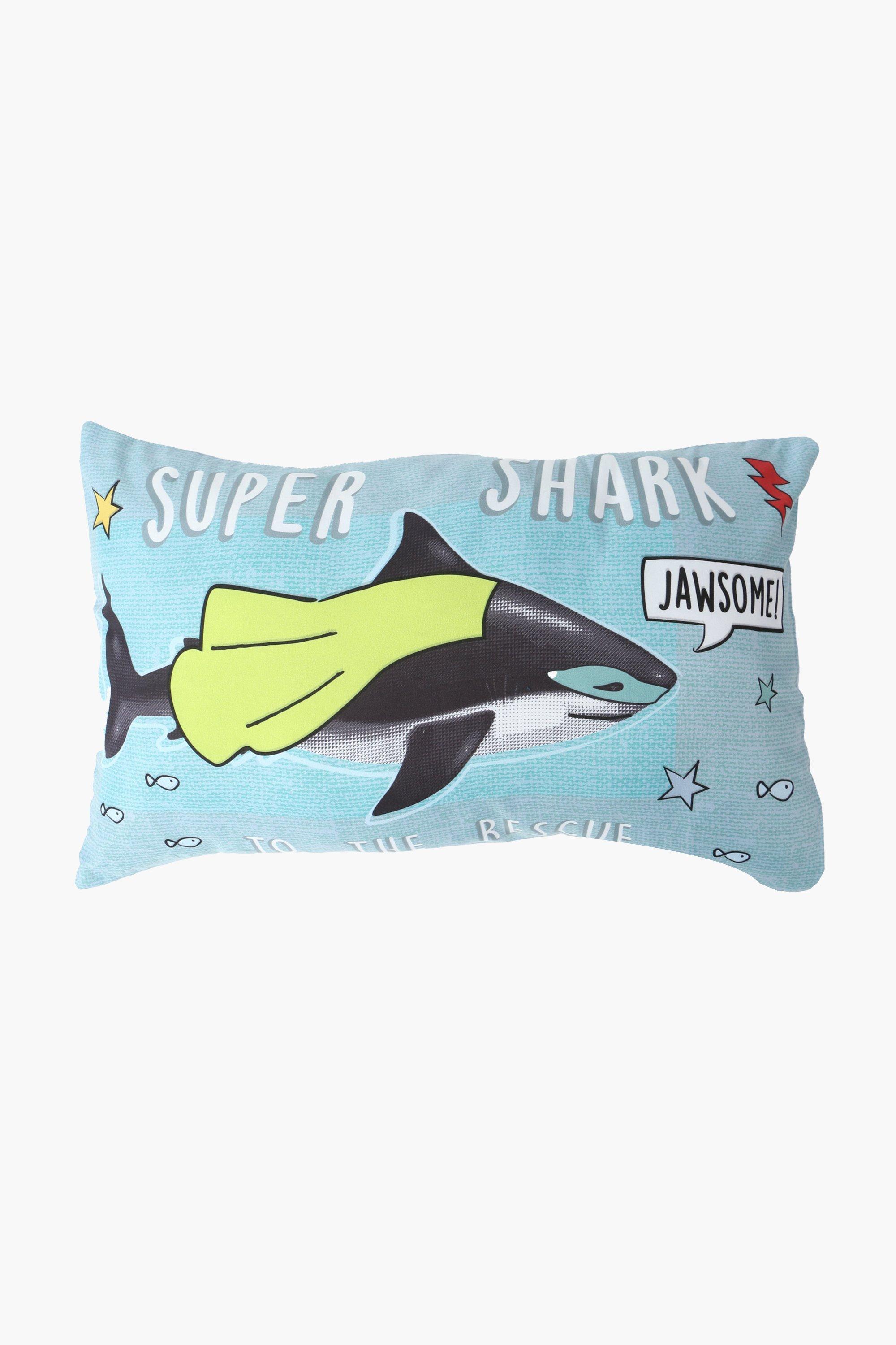 Soft Touch Sebastian Shark Scatter Cushion, 30x50cm