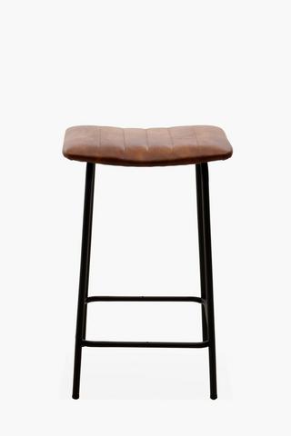 Ribbed PU Bar Stool