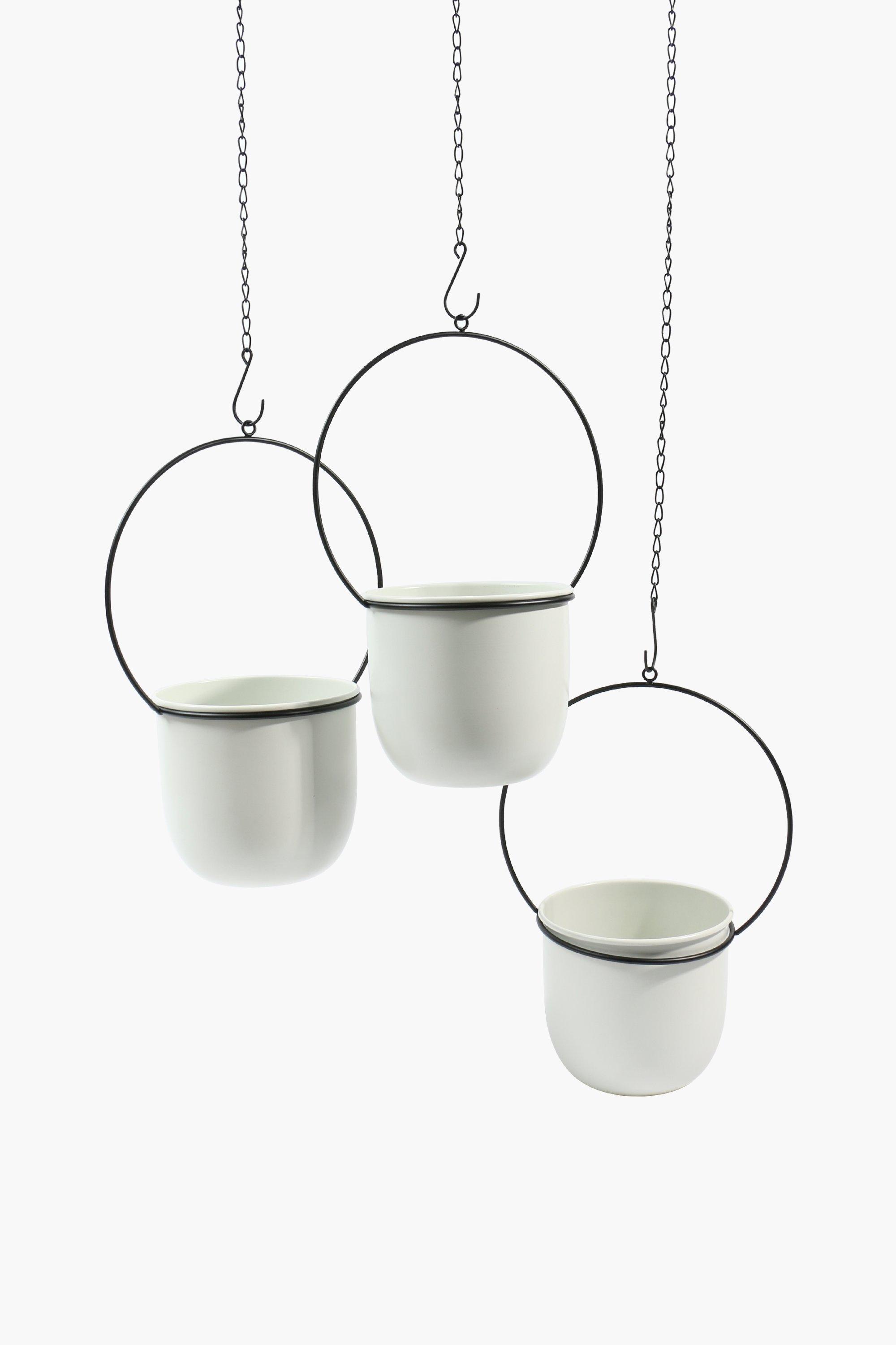 3 Piece Hanging Bucket Planters