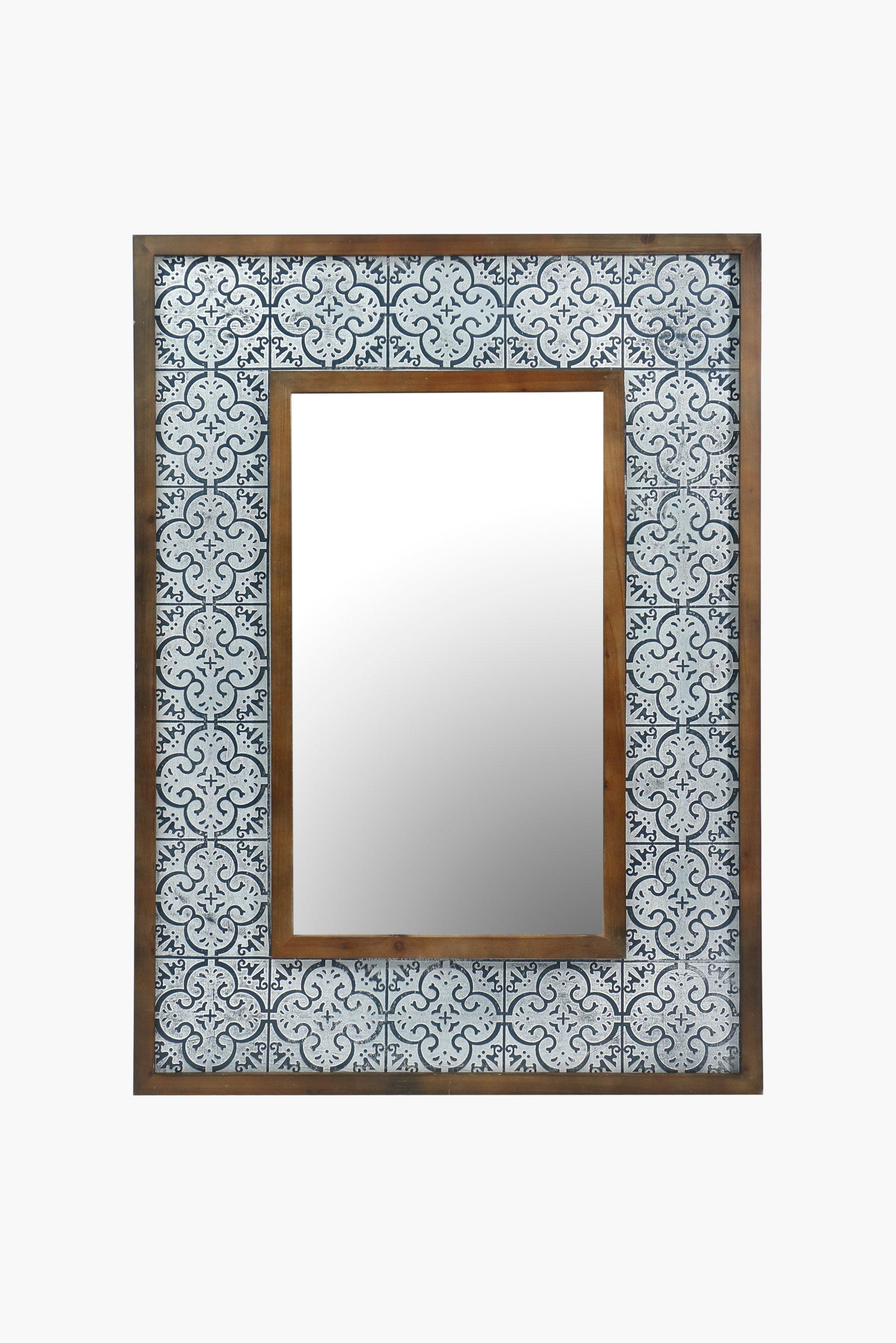 Mosaic Border Mirror, 75x103cm
