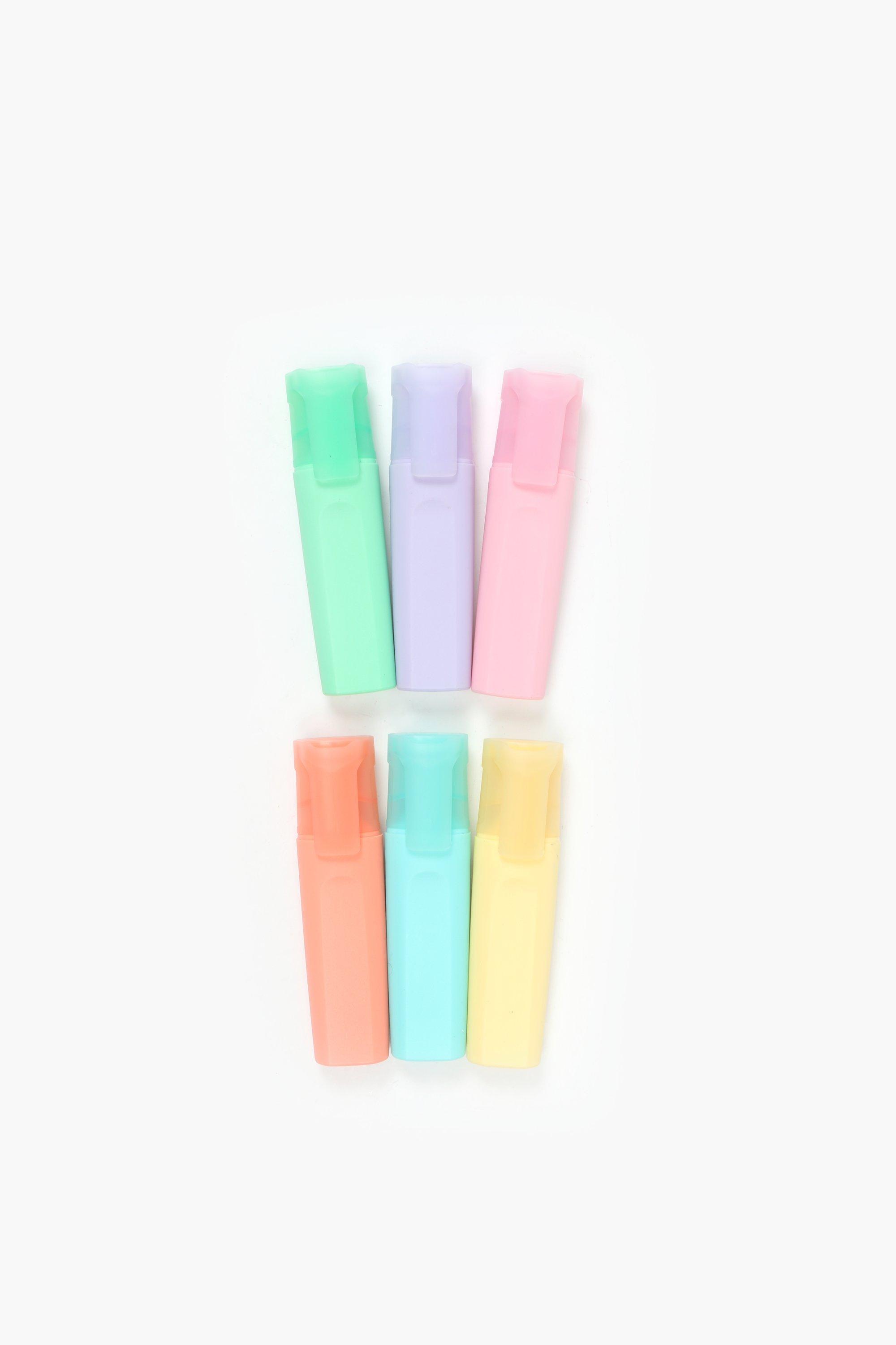 Pack Of 6 Large Highlighters