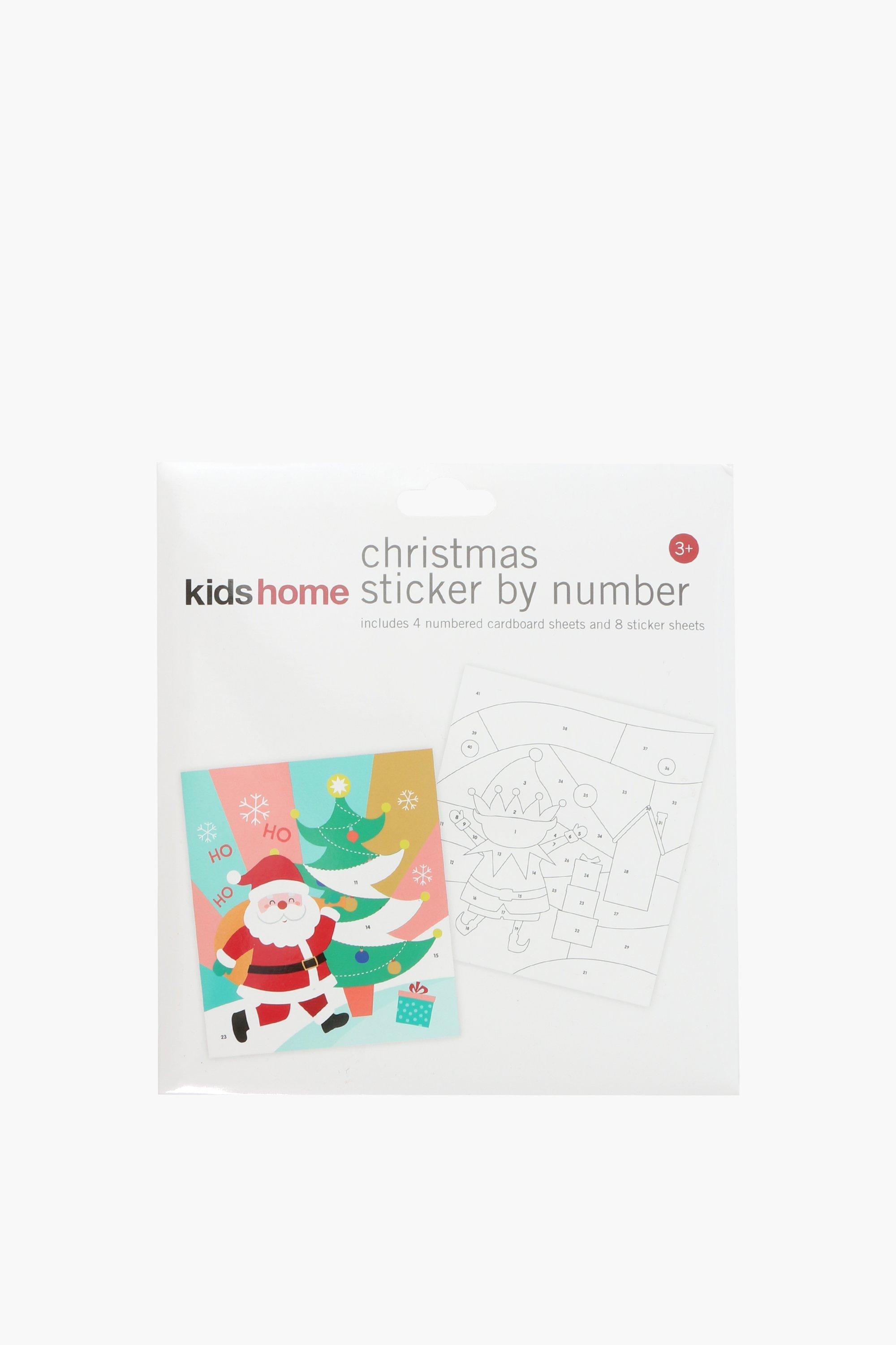 Christmas Stickers By Number
