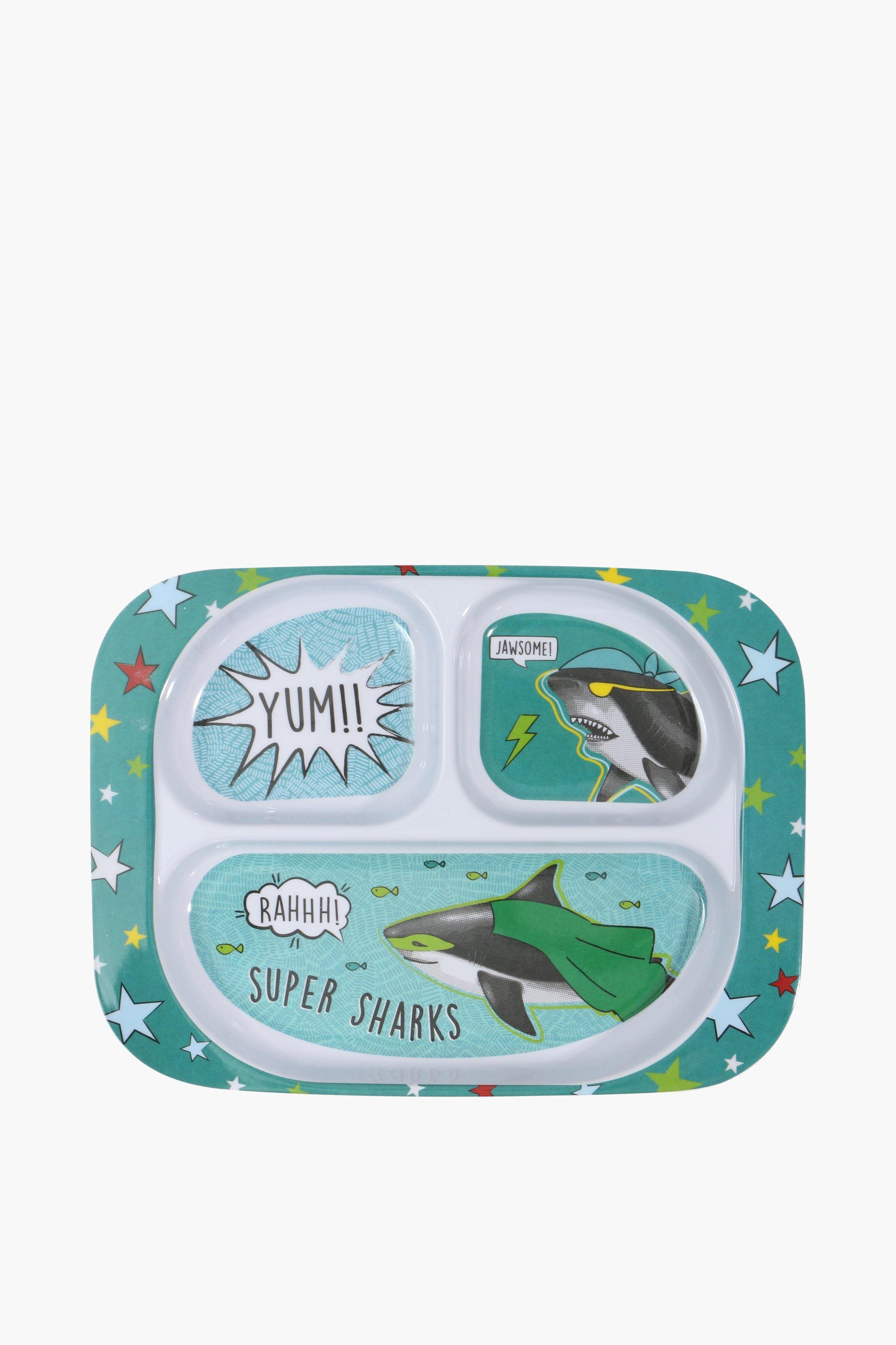 Melamine Sebastian Shark Divisional Plate