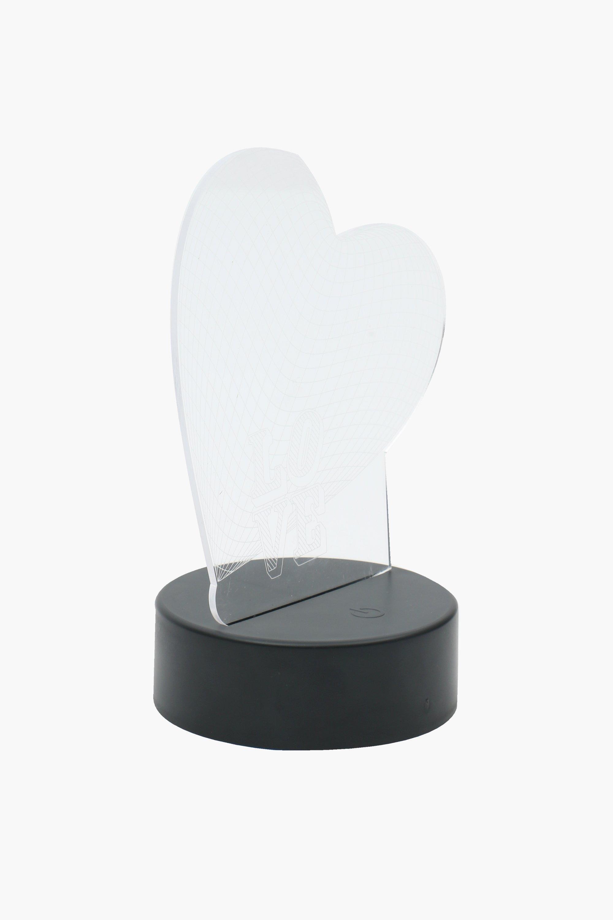 3d Heart Battery Operated Light On Stand
