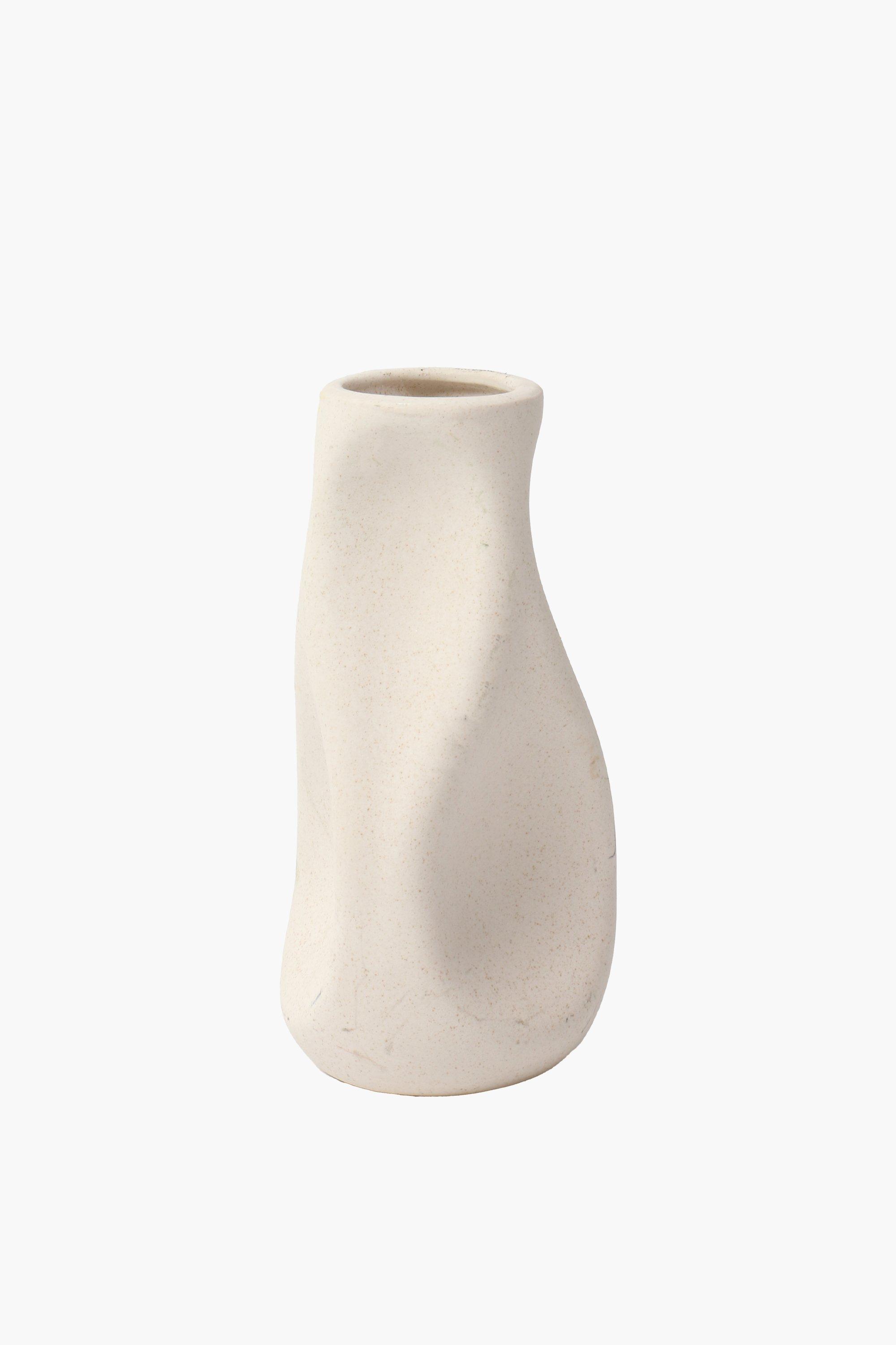 Irregular Ceramic Vase, 10x21cm