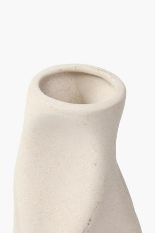 Irregular Ceramic Vase, 10x21cm