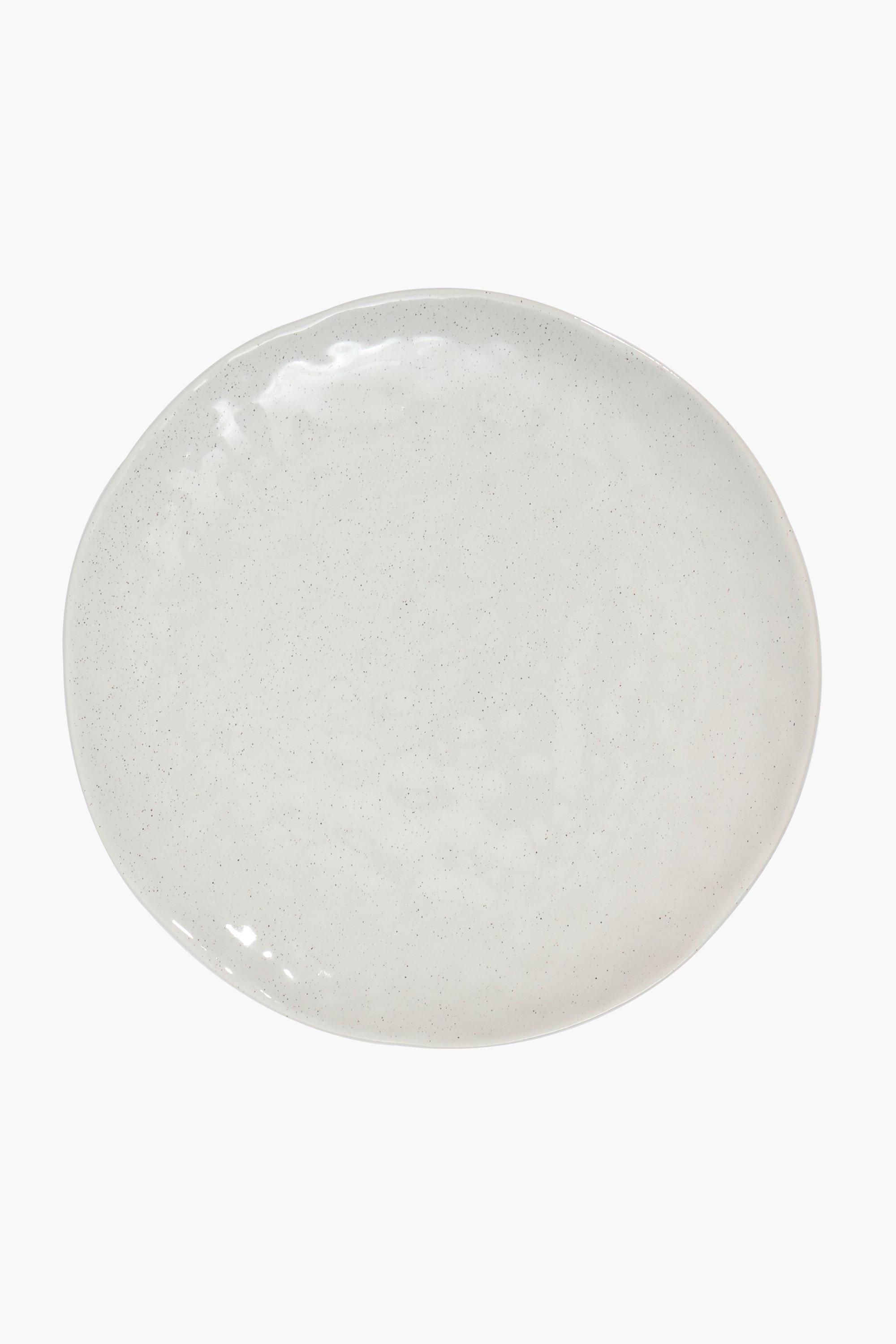 Distressed Stoneware Dinner Plate