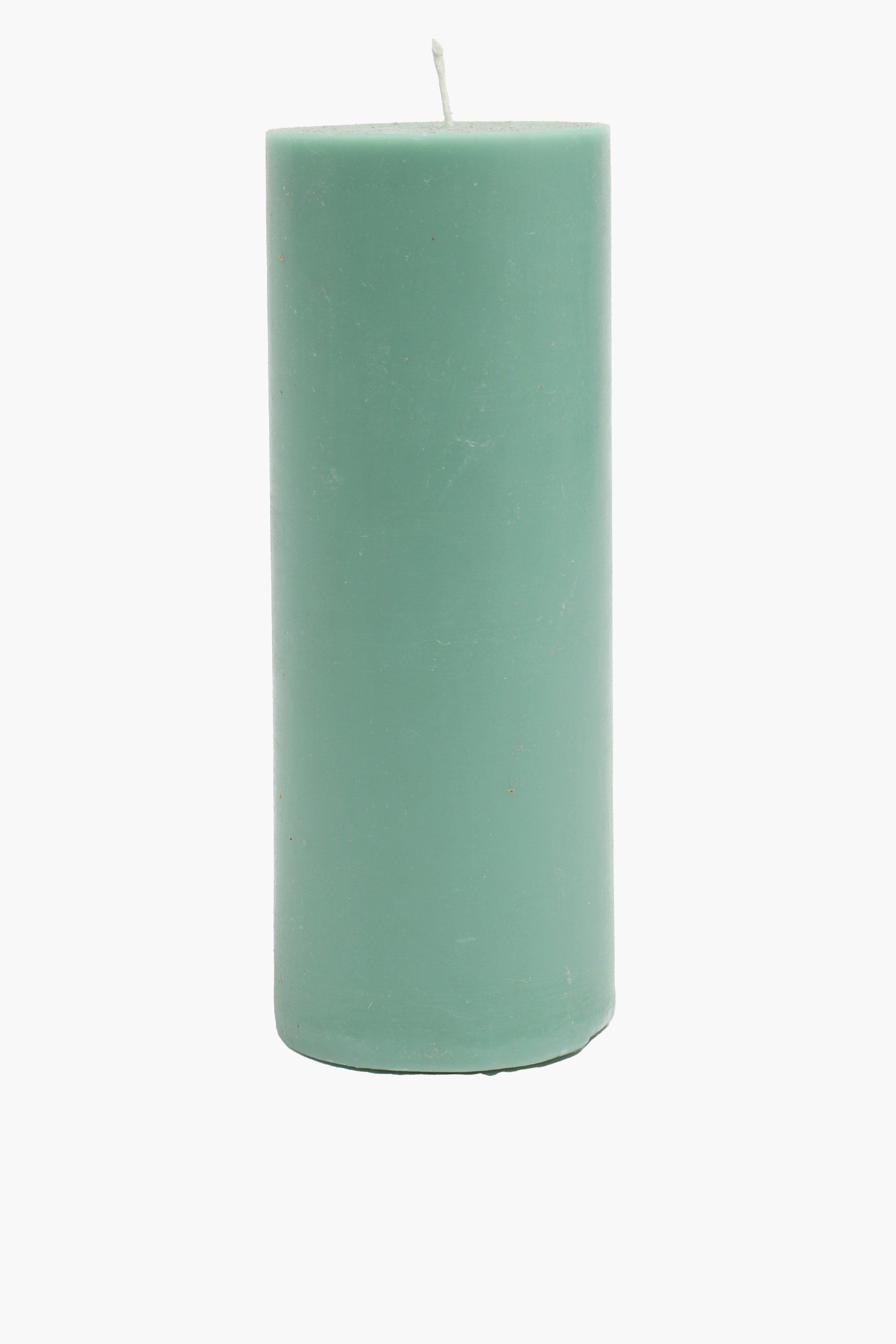 Sage Pillar Candle, 20x7,5cm