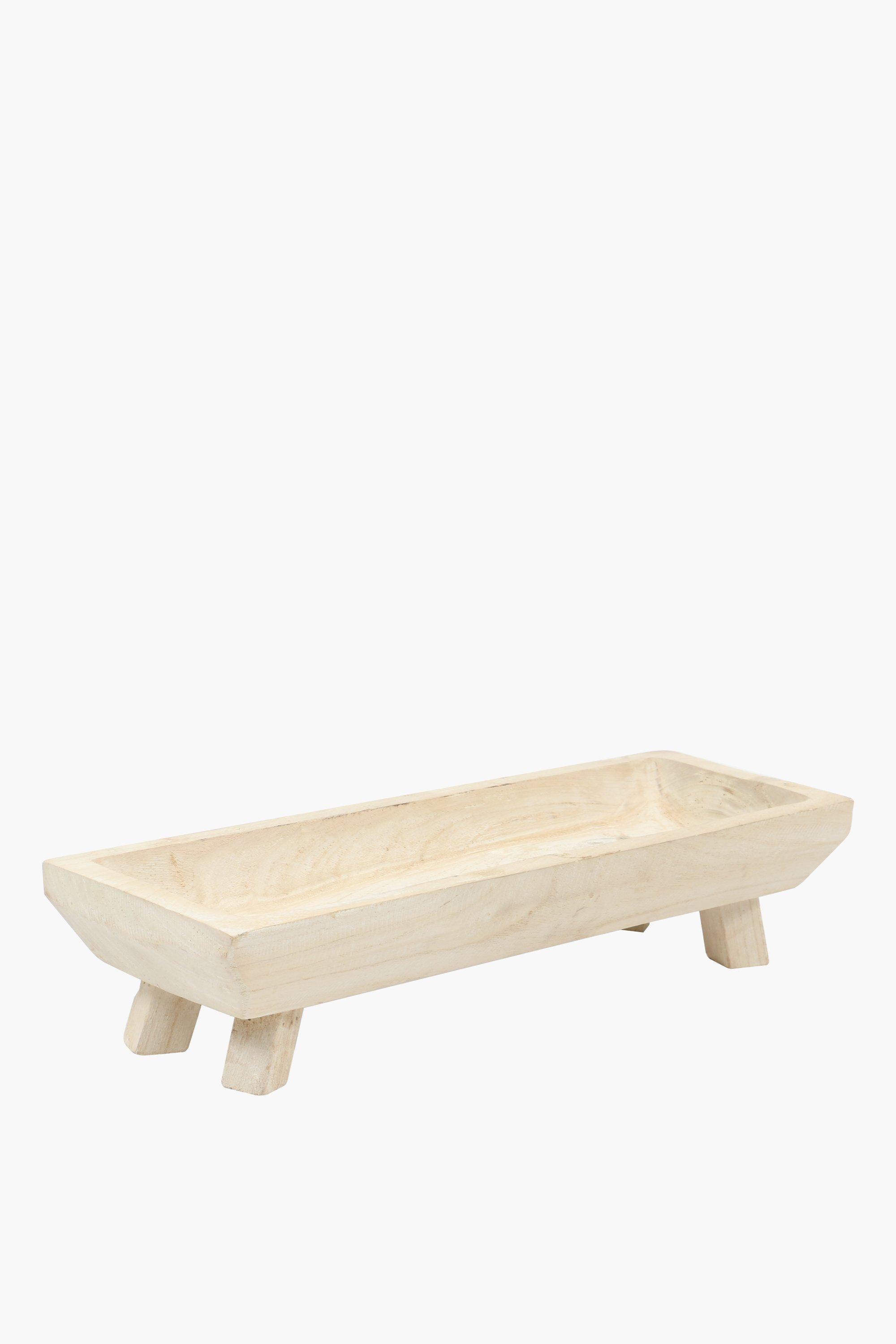Wooden Footed Tray, 51x15cm