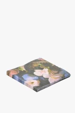 20 Pack Floral Serviettes