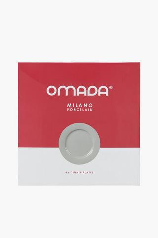 Omada 4 Pack Porcelain Dinner Plates