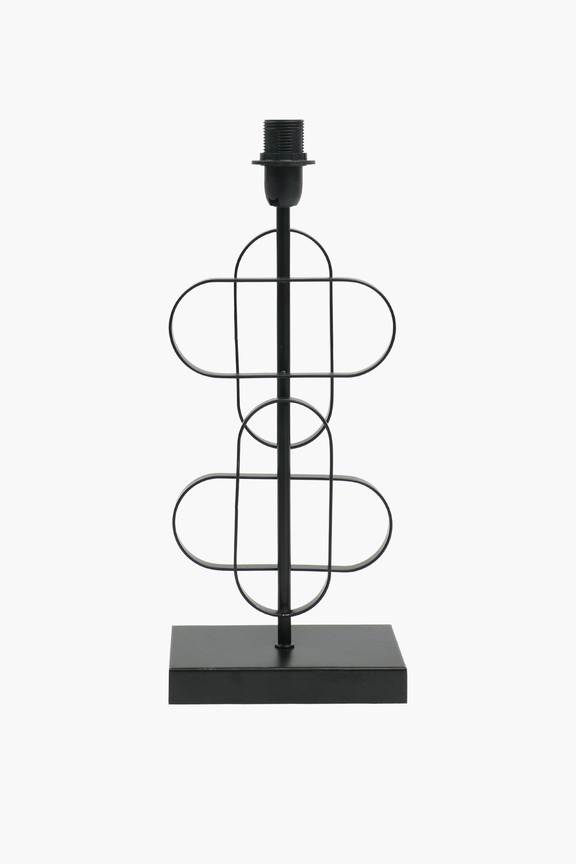 Geo Metal Lamp Base, E14