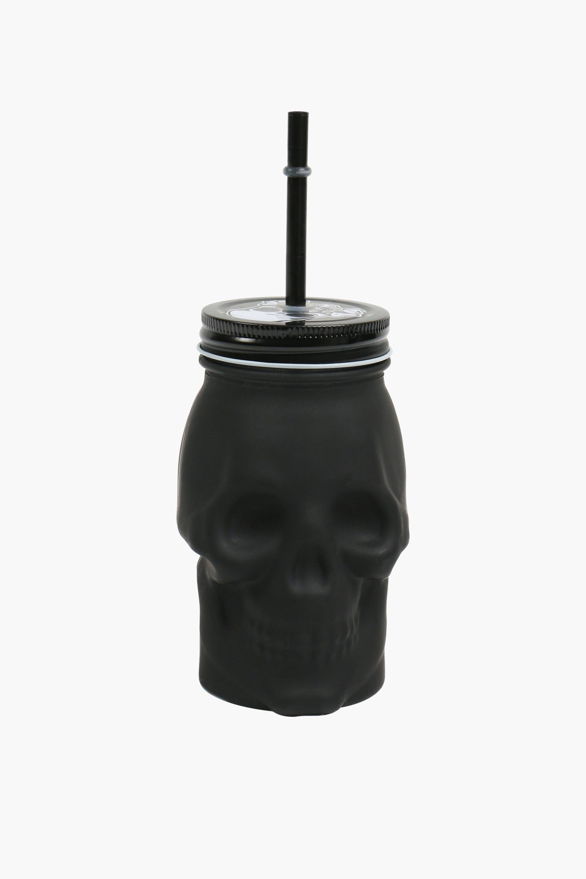 Skull Glass Sippy Jar