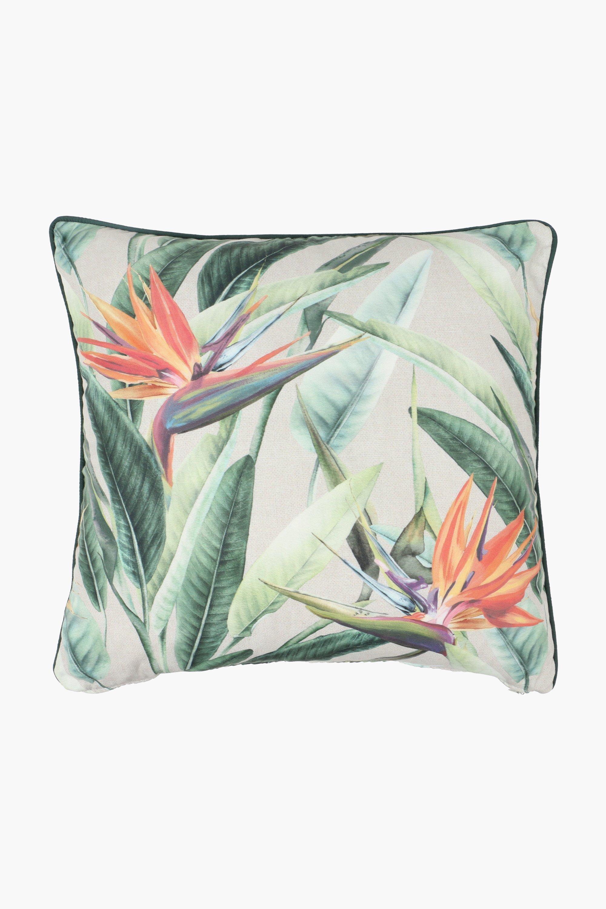 Printed Patio Strelitzia Scatter Cushion, 60x60cm