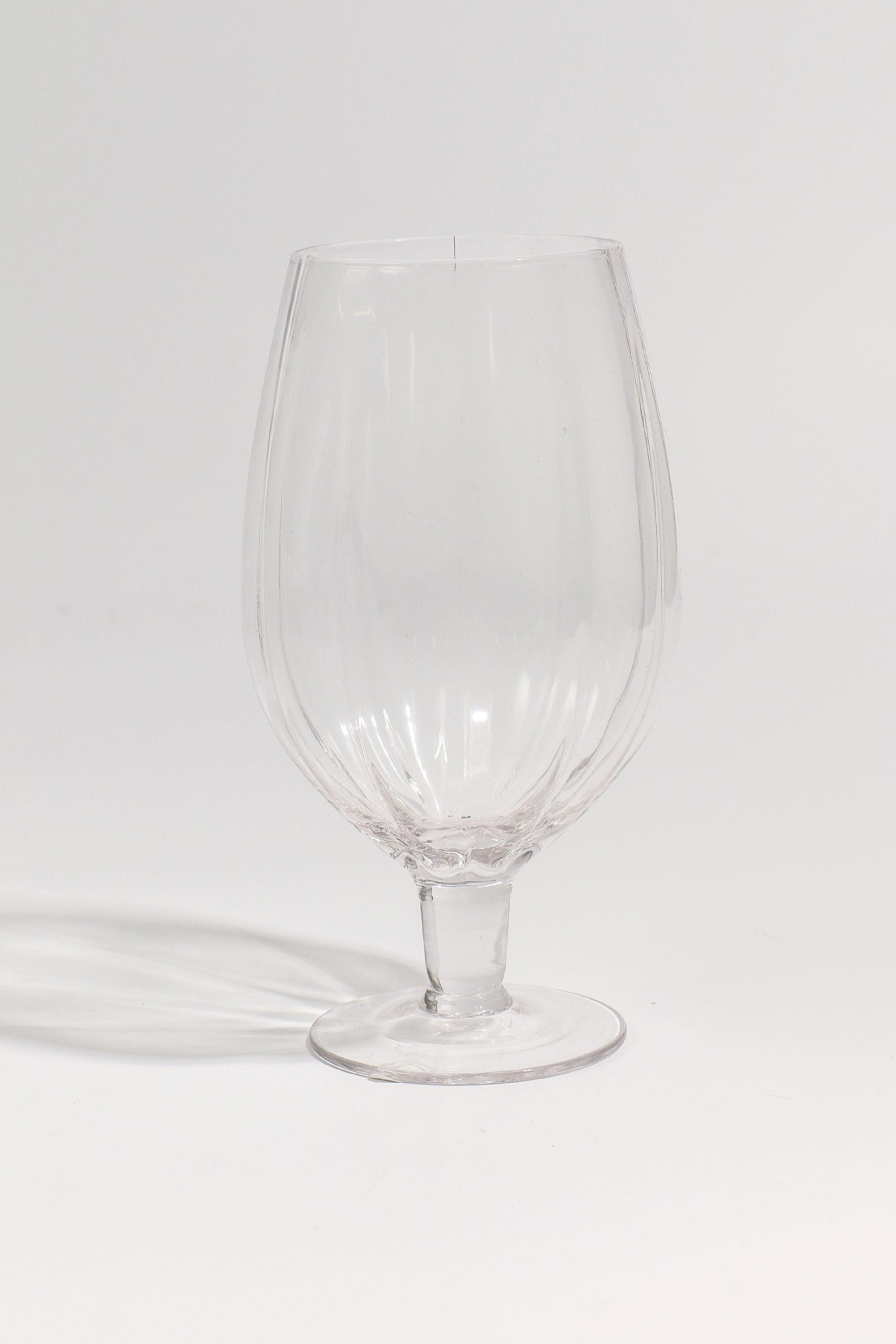 Ribbed Beer Glass