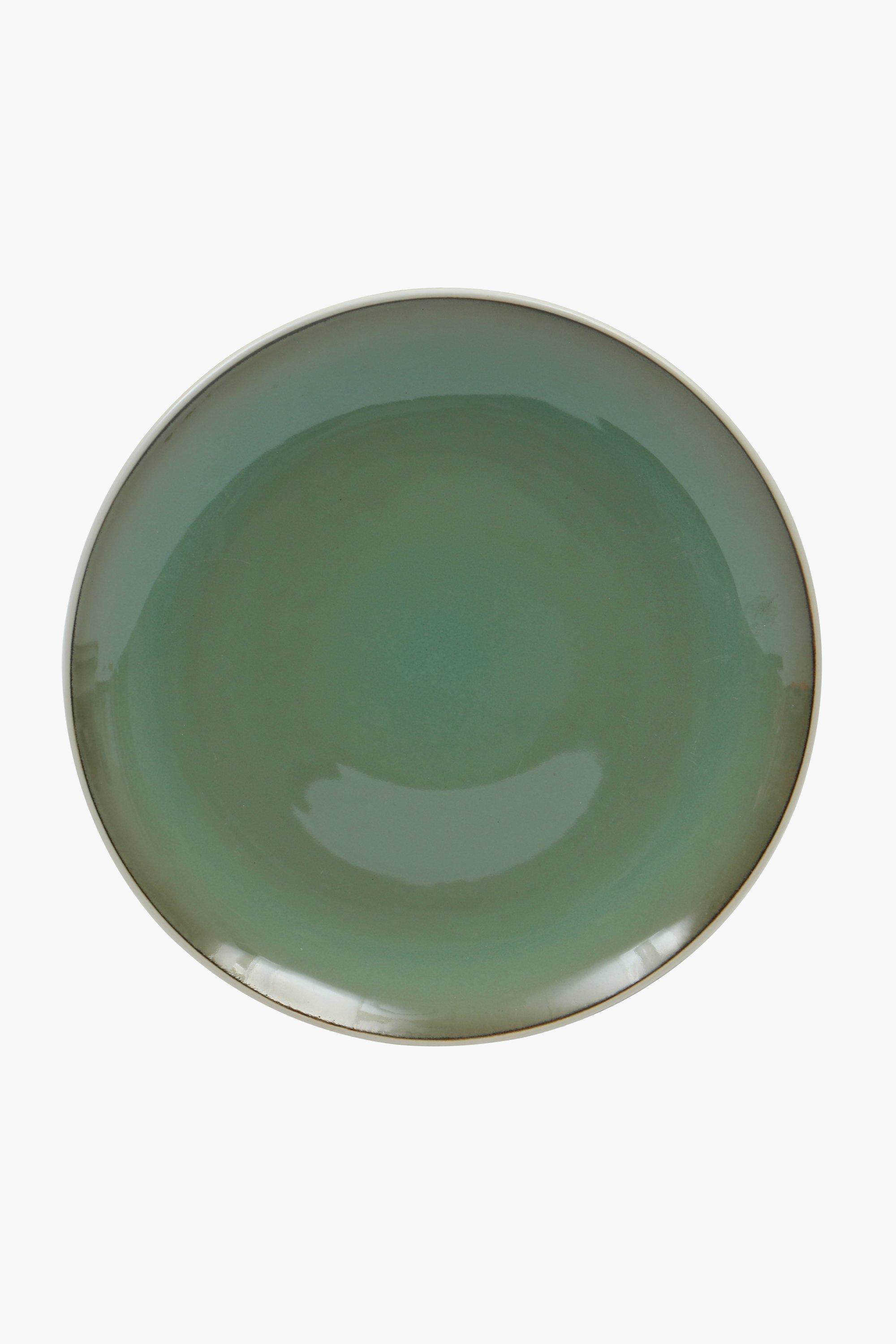 Two Tone Stoneware Dinner Plate