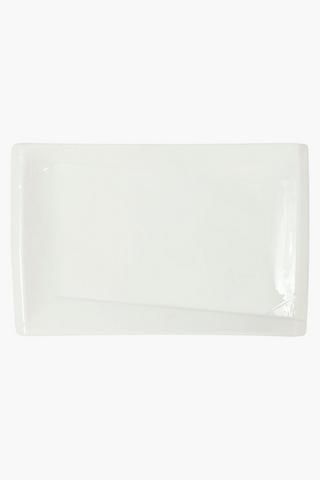 Porcelain Oval Serving Platter, Medium