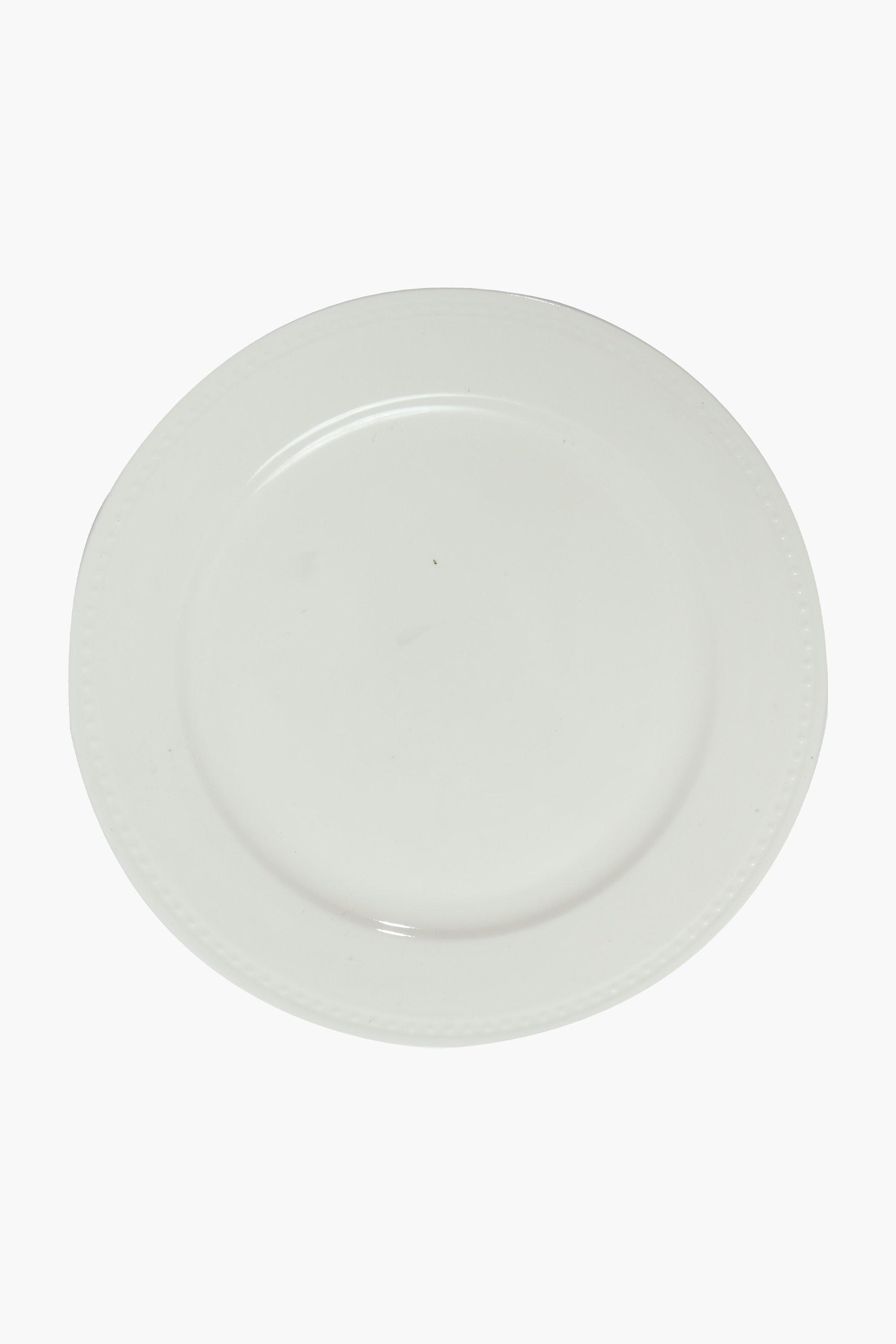 Embossed Porcelain Dinner Plate