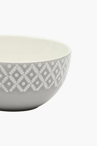 Geometric Stoneware Bowl