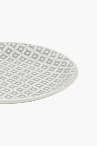 Geometric Stoneware Side Plate