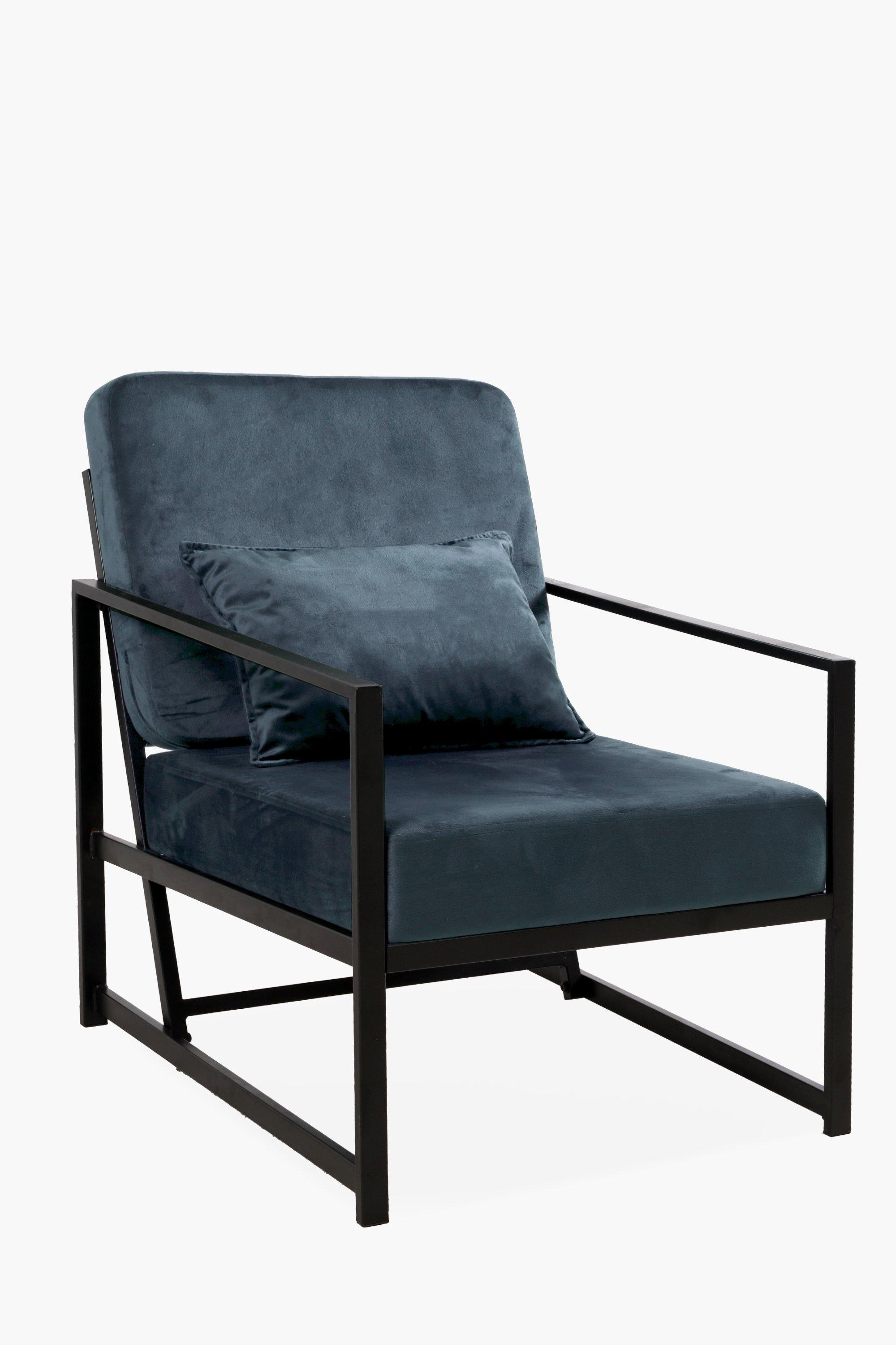 Velvet Metal Frame Chair