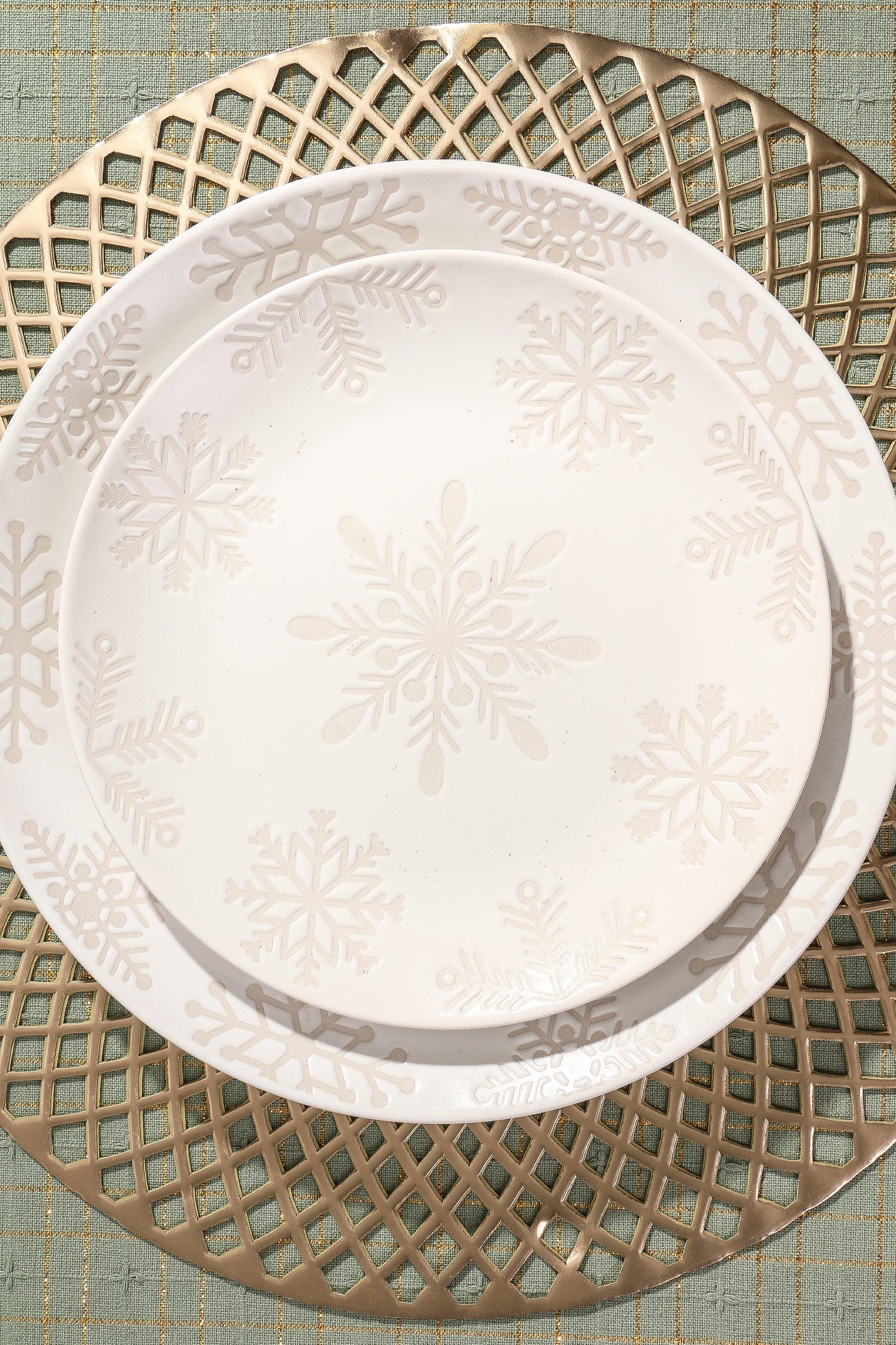 Snowflake Stoneware Side Plate