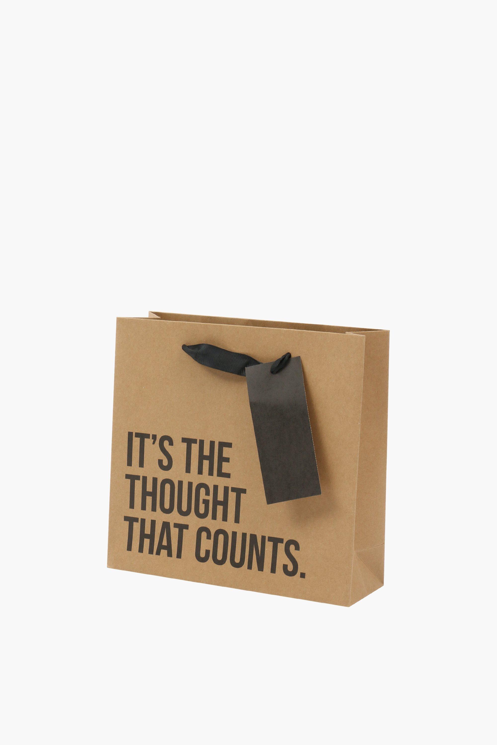 Kraft Script Bag Small